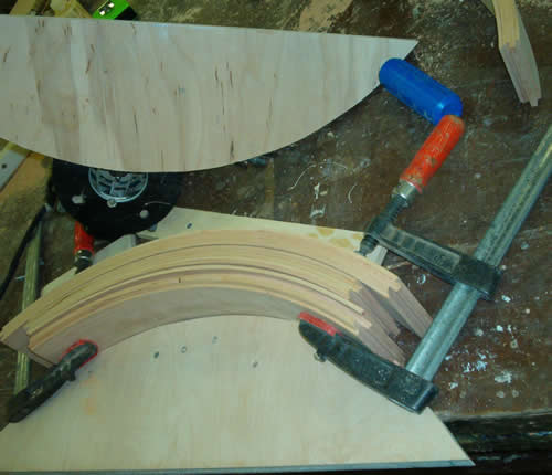 Radius Cabinet Article, Fabrication of Radius Doors